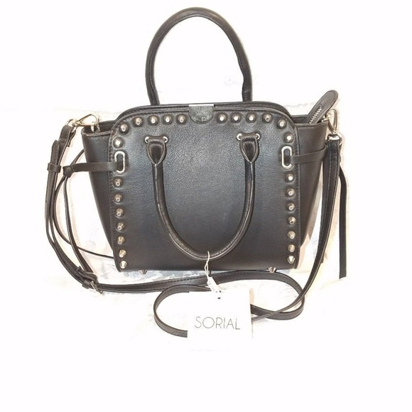 Sorial | Bags | Nwtsorial Parker Satchelhandbag Black Leather | Poshmark